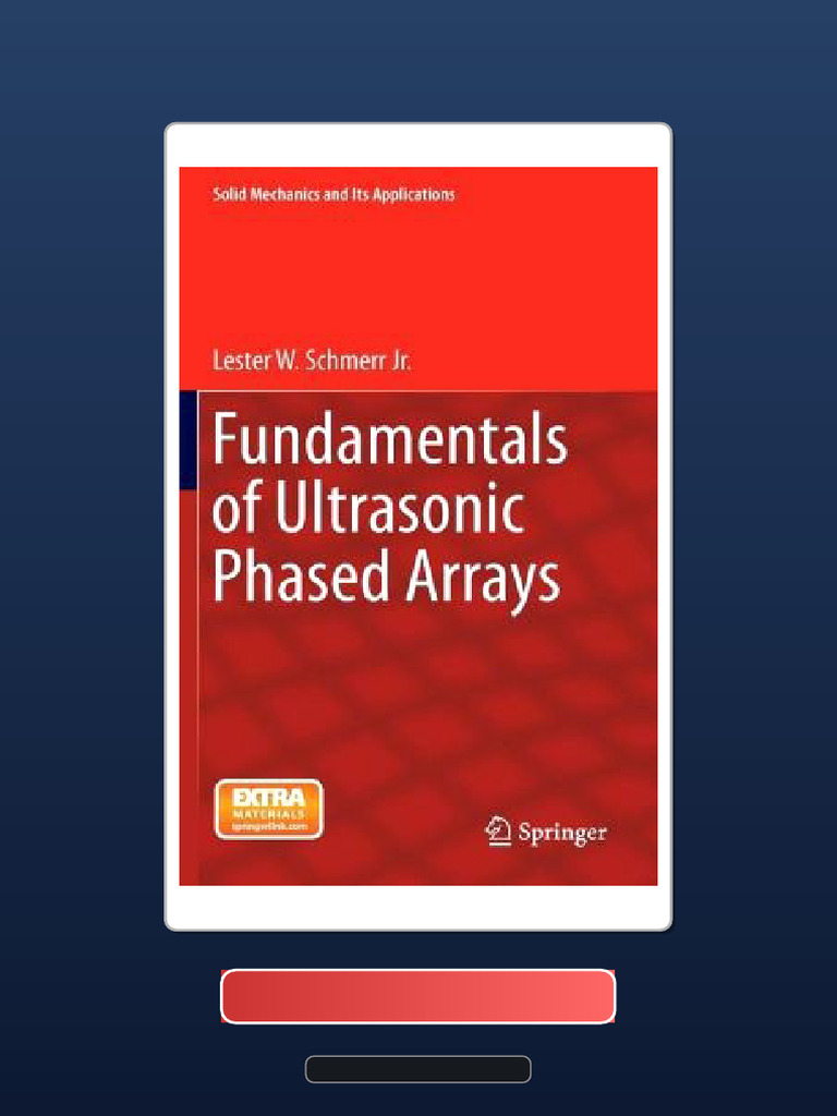 Verified PDF Download Fundamentals of Ultrasonic Phased Arrays FULL ...