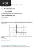 Class 11 Math: Straight Lines Guide | PDF | Line (Geometry) | Slope