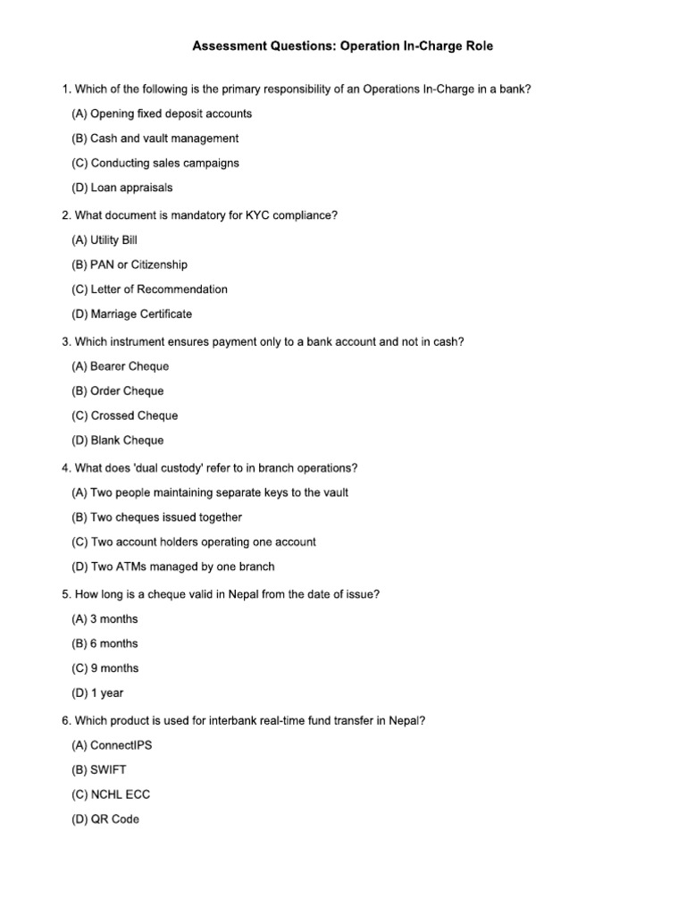 MCQ Test | PDF