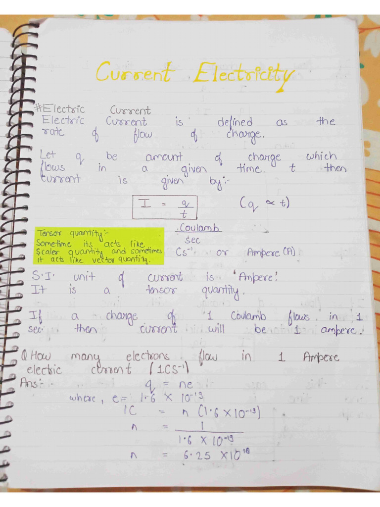 Current Electricity 1 | PDF