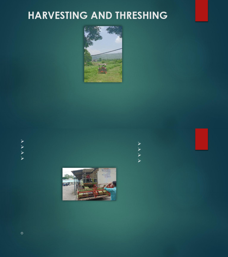 Harvesting and Threshing | PDF