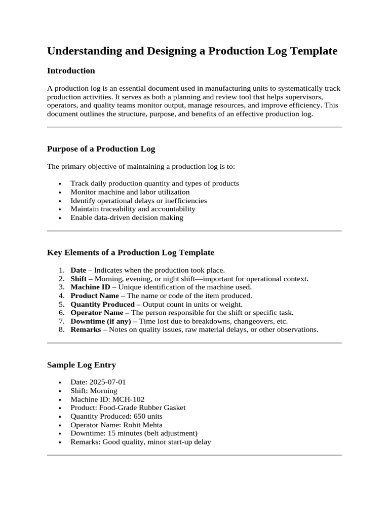 Understanding and Designing A Production | PDF