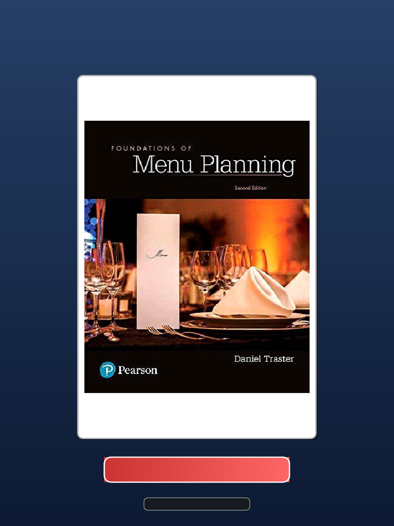 Foundations of Menu Planning Whats New in Culinary Hospitality Full ...