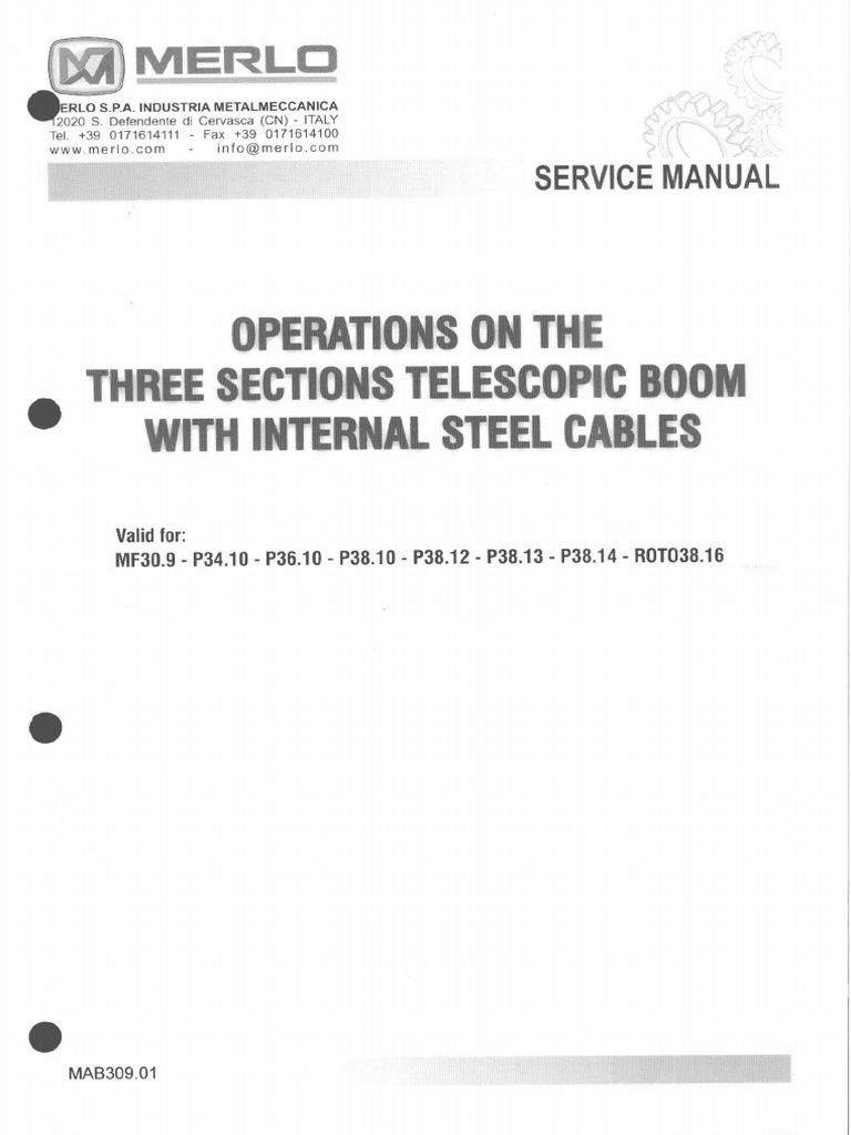 04 Operation On The Boo, Three Sections Telescopic Boom With Internal ...