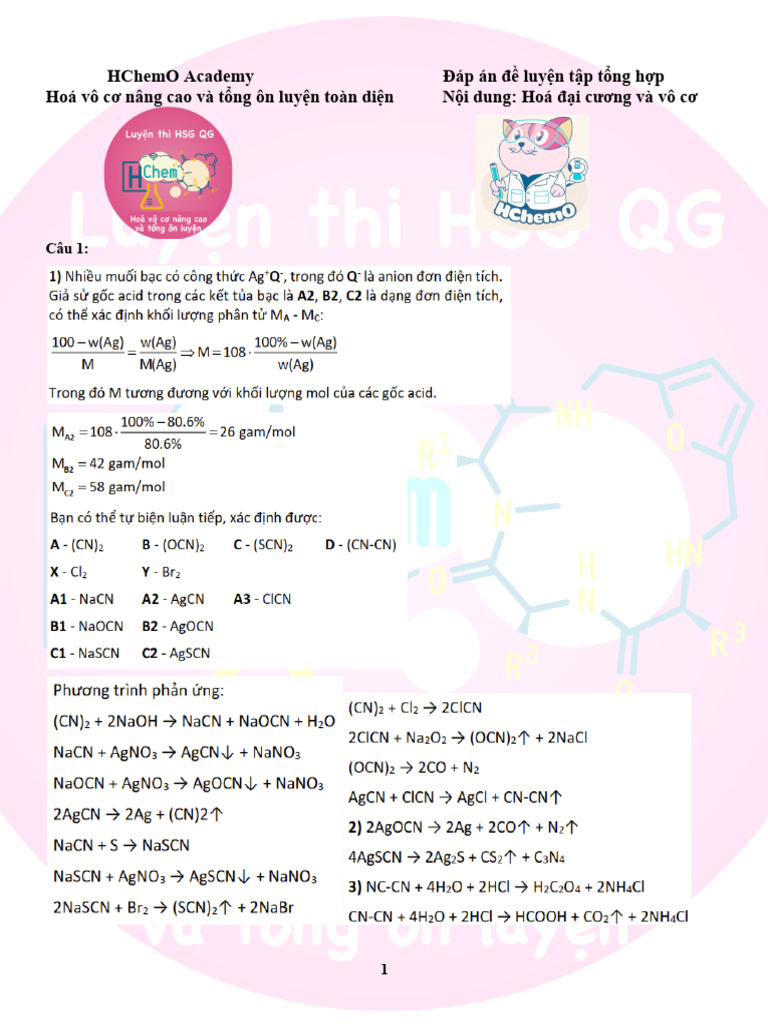 (Hchemo-Ncol) Tập Tổng Hợp | PDF