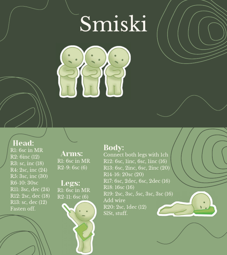 Free Smiski Crochet Pattern PDF | PDF
