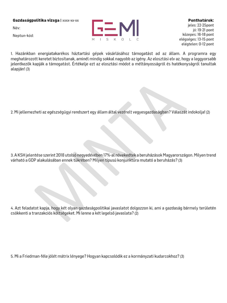 Gpol mintaZH | PDF