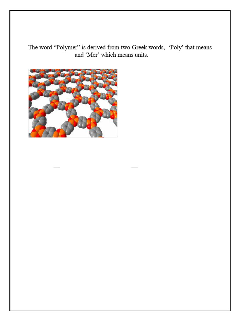 Unit 2 BPD | PDF | Polymers | Polymerization