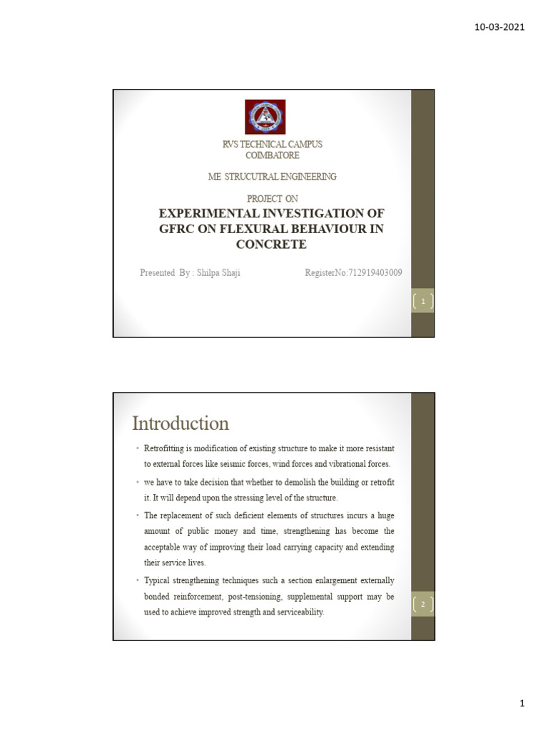GFRC Impact on Concrete Flexural Strength | PDF | Concrete | Reinforced ...