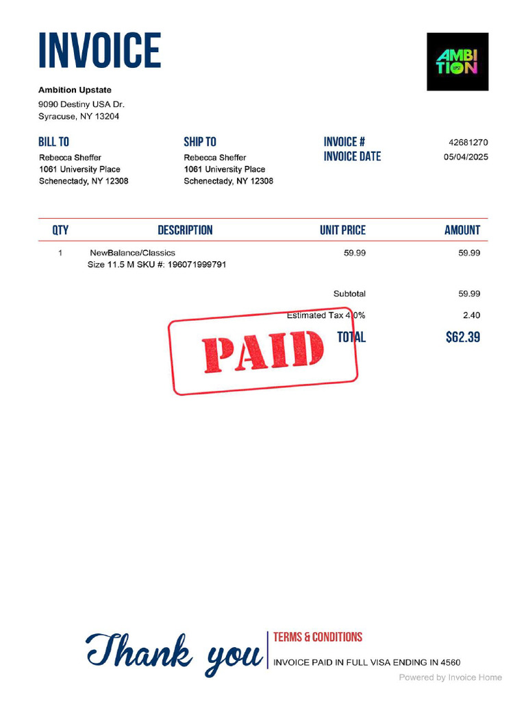 Invoice | PDF