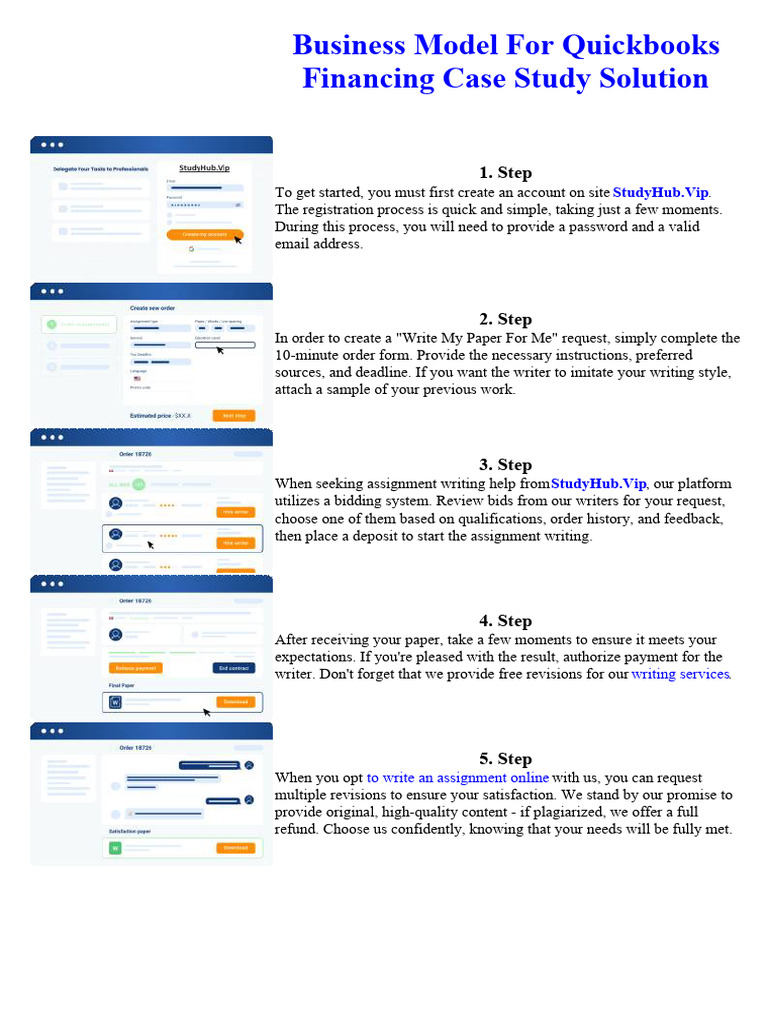 Business Model For Quickbooks Financing Case Study Solution | PDF ...
