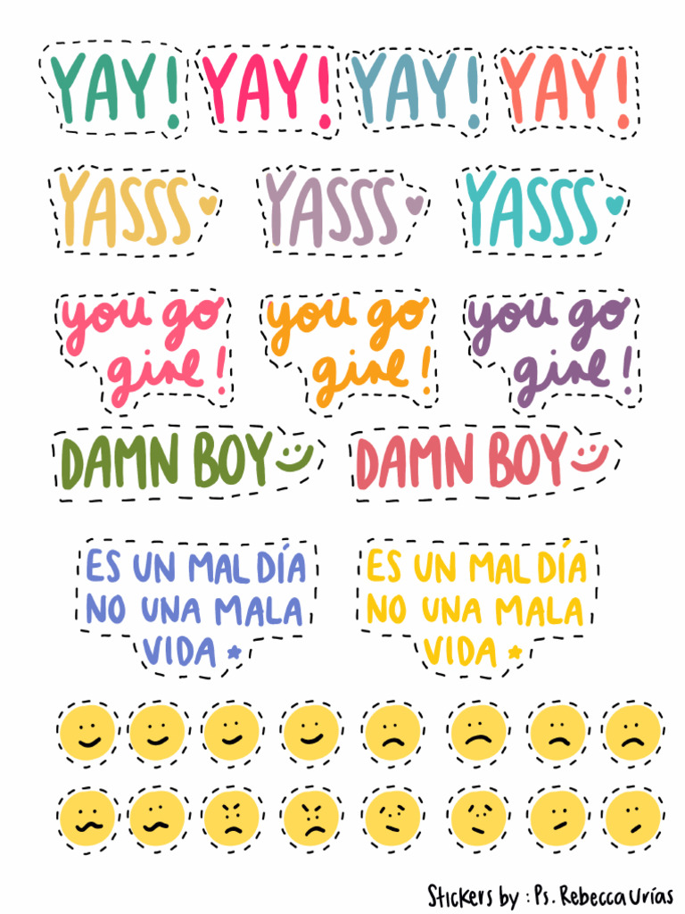 Stickers para Journaling | PDF