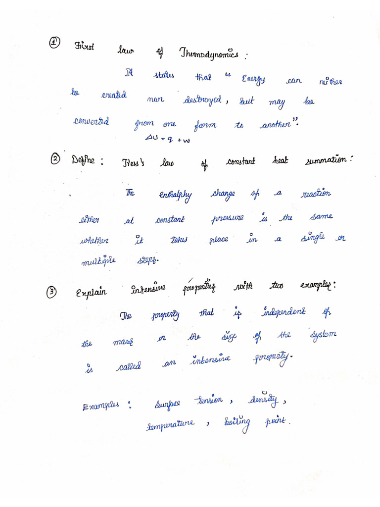 Thermodynamics - Assignment | PDF