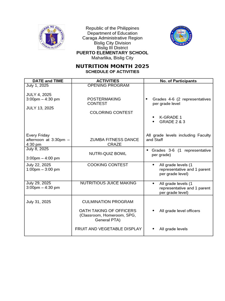 ACTIVITY Design Nutrition Month FINAL | PDF