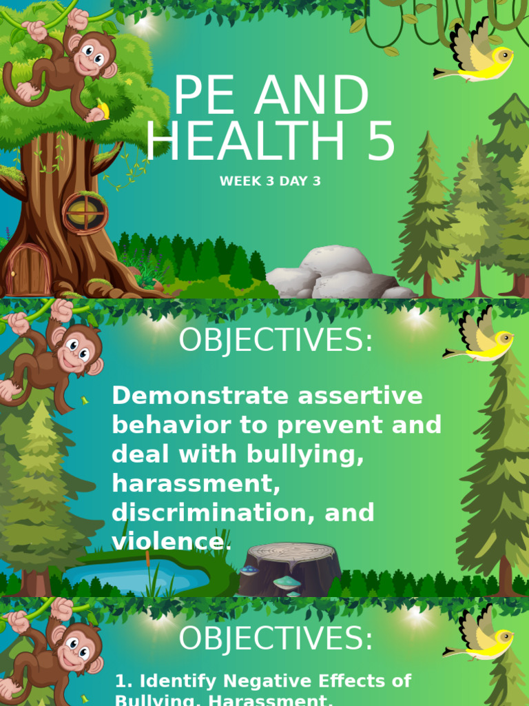 Day 3 - q1 Pe and Health 5 Week 3 | PDF | Bullying | Social Psychology