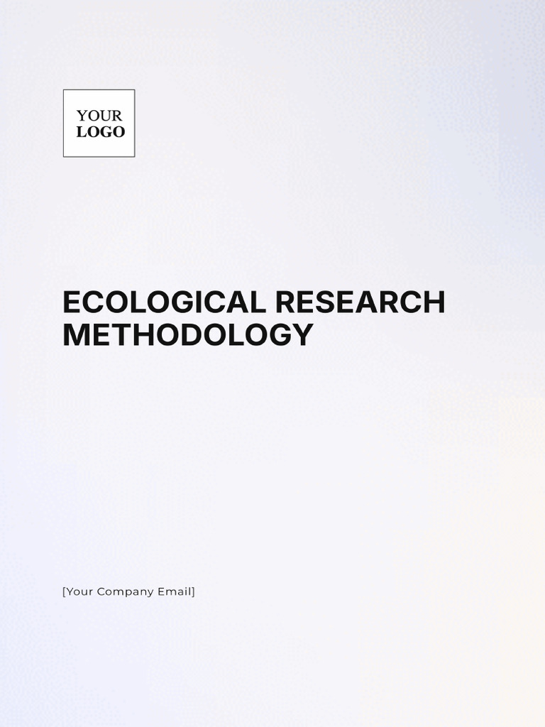 Free Ecological Research Methodology Template | PDF