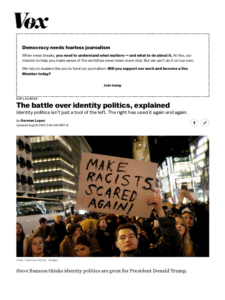 The Dual Nature of Identity Politics | PDF | Democratic Party (United ...