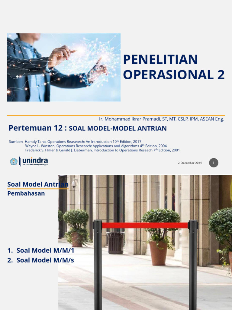 Materi 12 Soal Model-Model Antrian | PDF