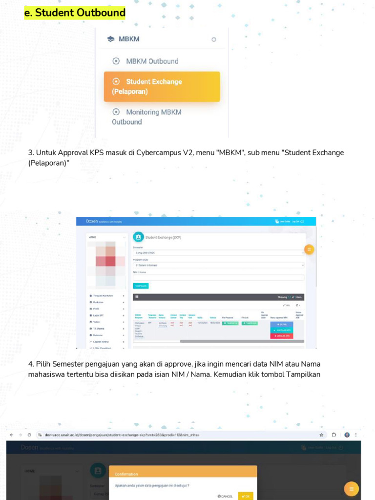 Contoh Alur Approval Student Outbound Oleh KPS | PDF