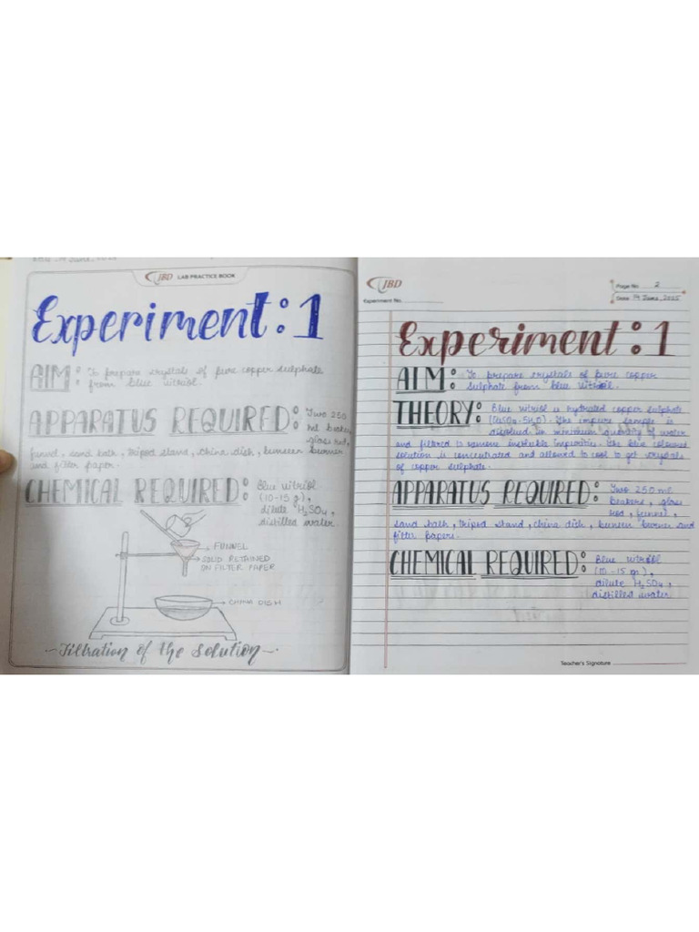 Chemistry Practical File | PDF