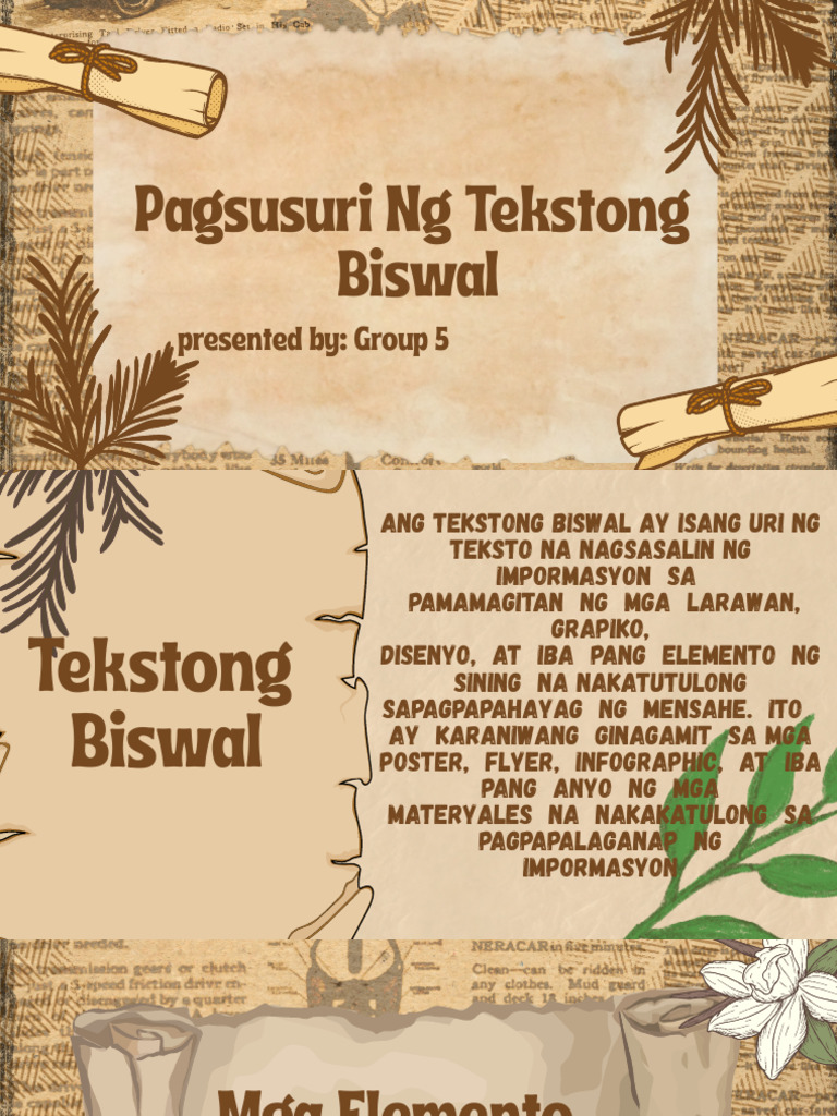 Pagsusuri NG Tekstong Biswal PDF | PDF