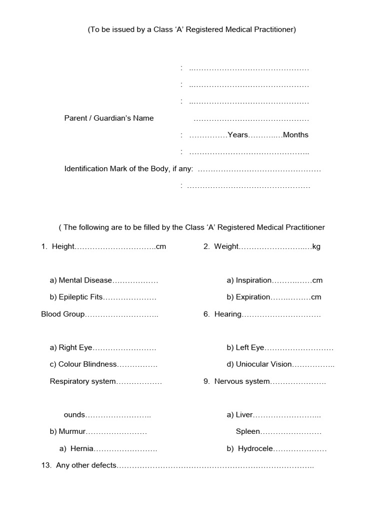 Medicalexaminationreportug2024 Iist TVM | PDF | Immunology | Medicine
