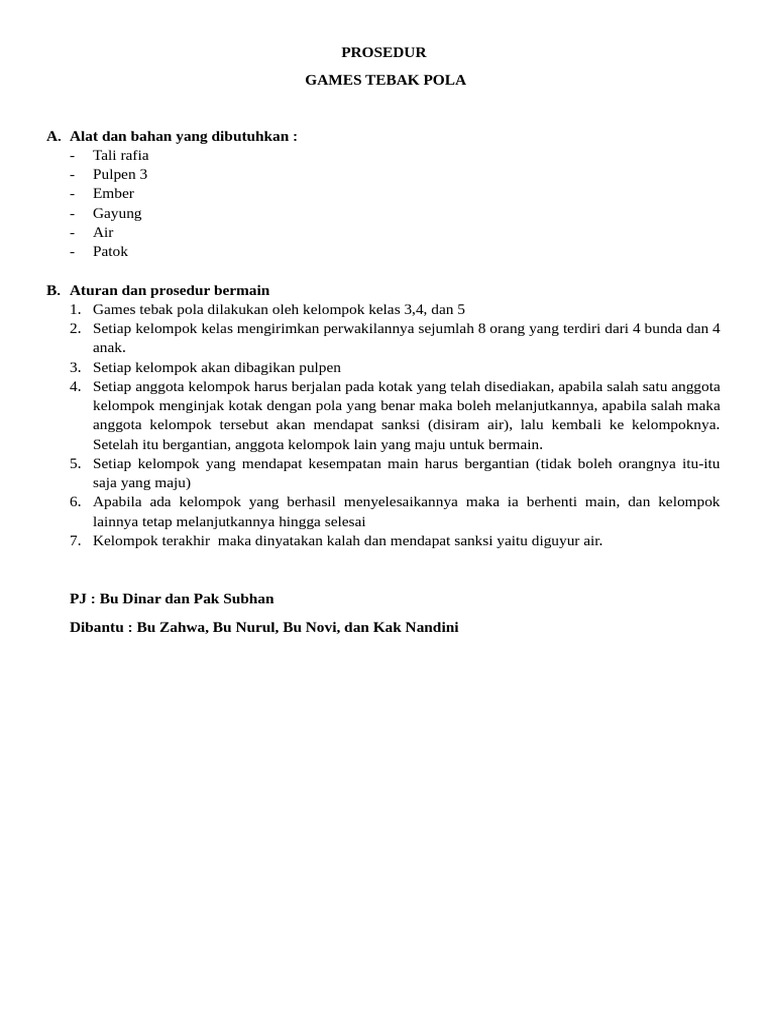 Sop Tebak Pola | PDF