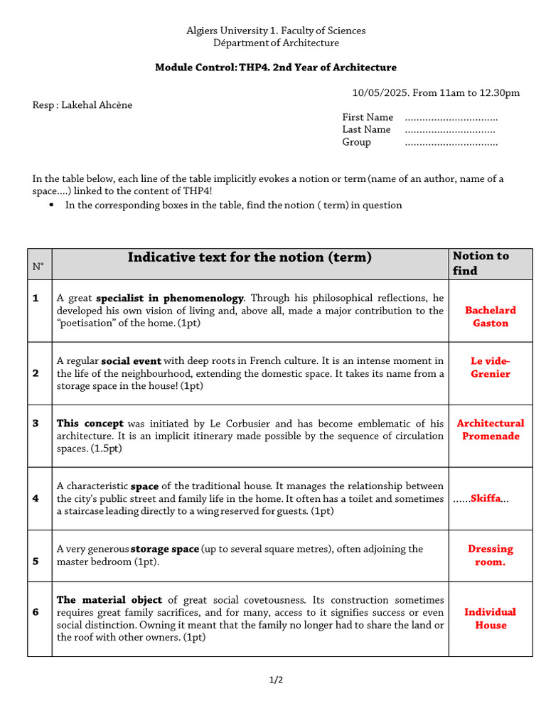 CorrigÃ© Type - THP 4 - 10 Mai 2025 | PDF