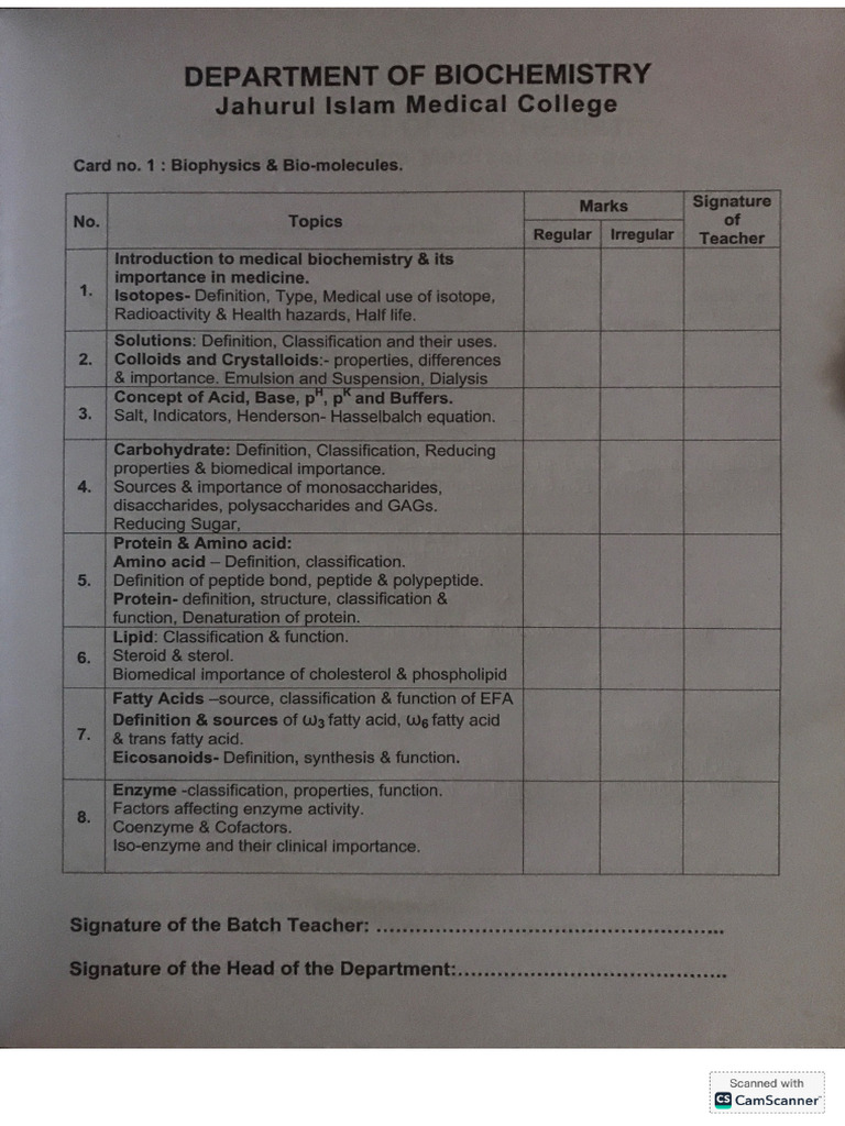 Biochemistry Item | PDF