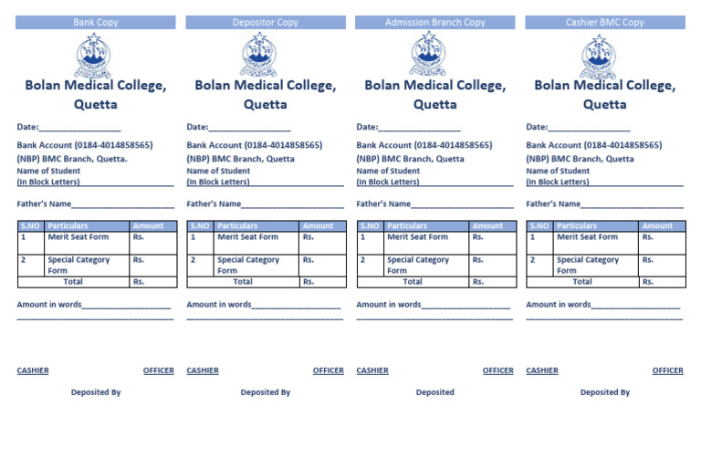 Bank Challan Form 2020-21-1 | PDF | Banking | Financial Services