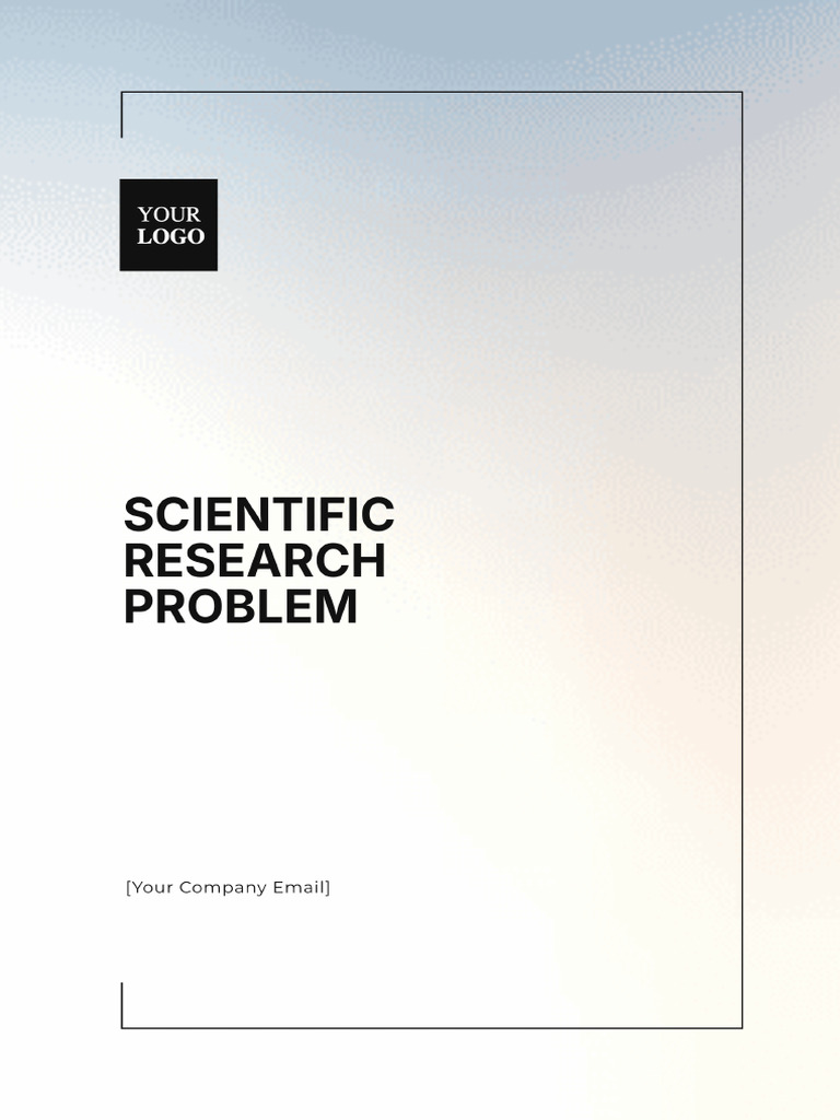Free Scientific Research Problem Template | PDF