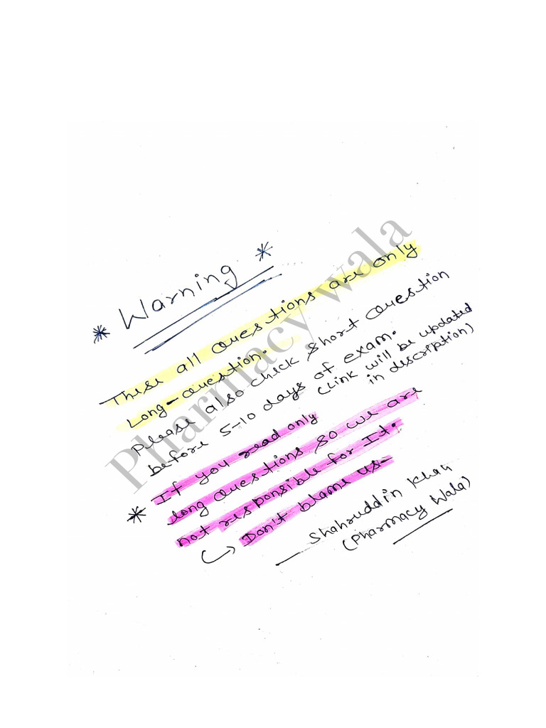 Physical Pharmaceutics Long Important Questions 3rd Sem Shahruddin ...