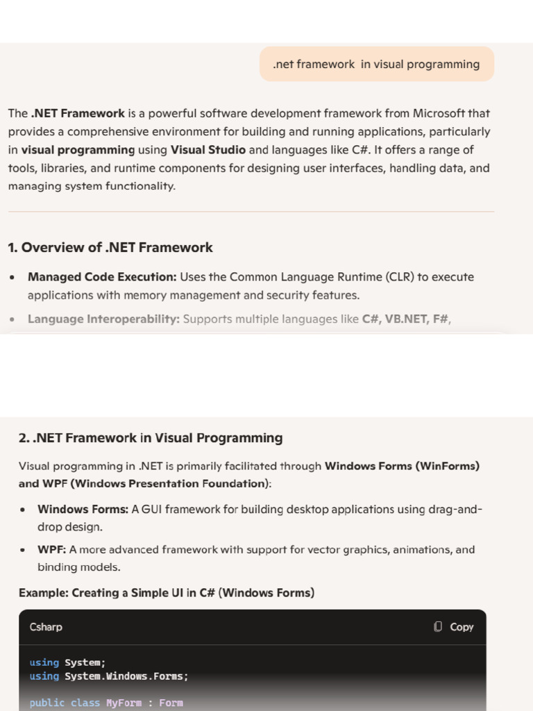Visual Programming | PDF