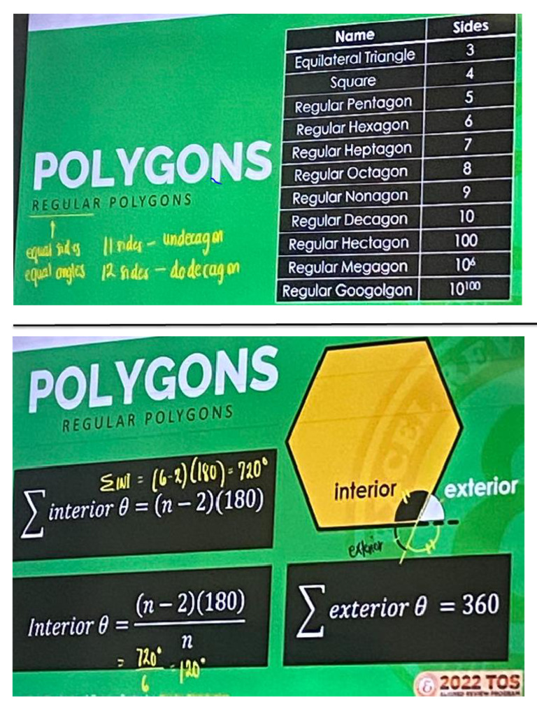 Polygons Formula | PDF