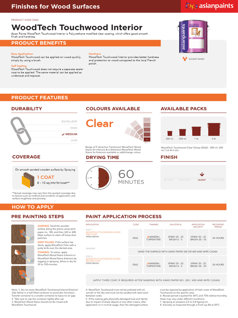 Touchwood Polyurethane Coating Guide | PDF | Industrial Processes ...
