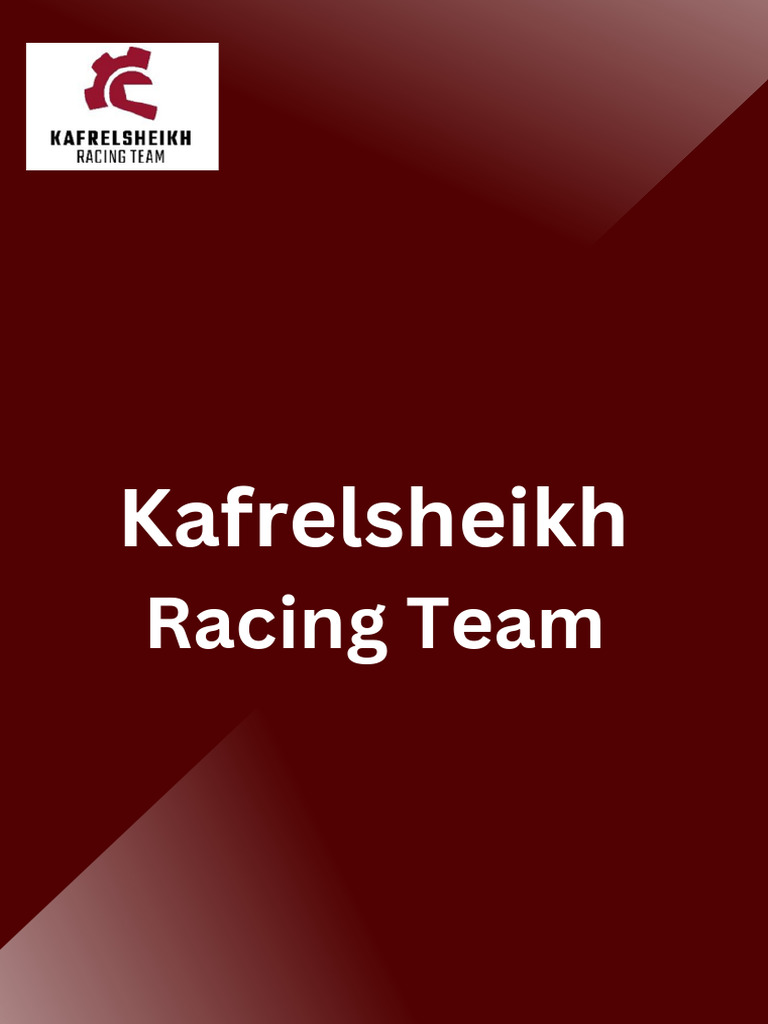 Kafrelsheikh: Racing Team | PDF | Brake | Steering