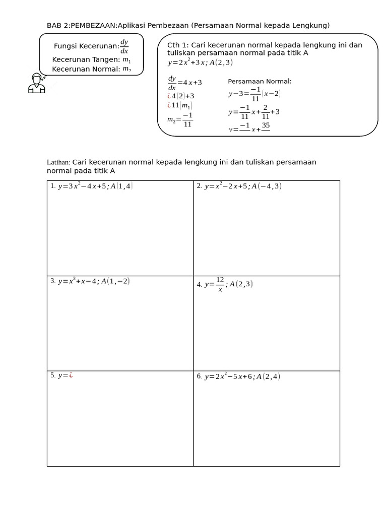 Latihan Persamaan Normal | PDF