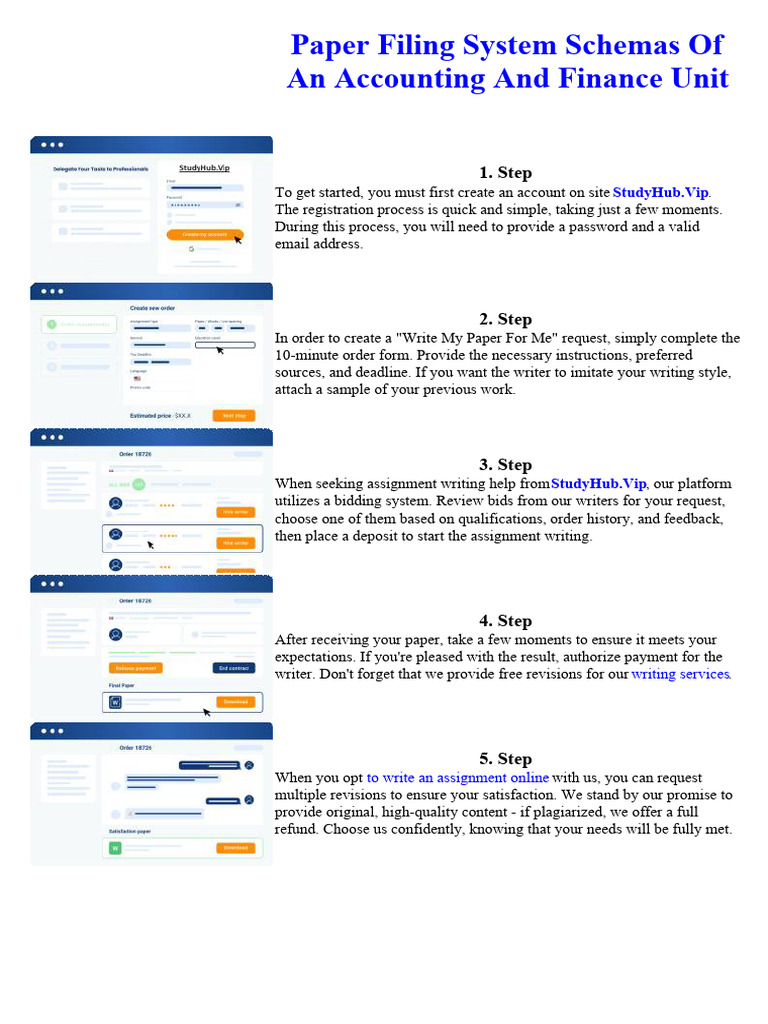Paper Filing System Schemas of An Accounting and Finance Unit | PDF ...