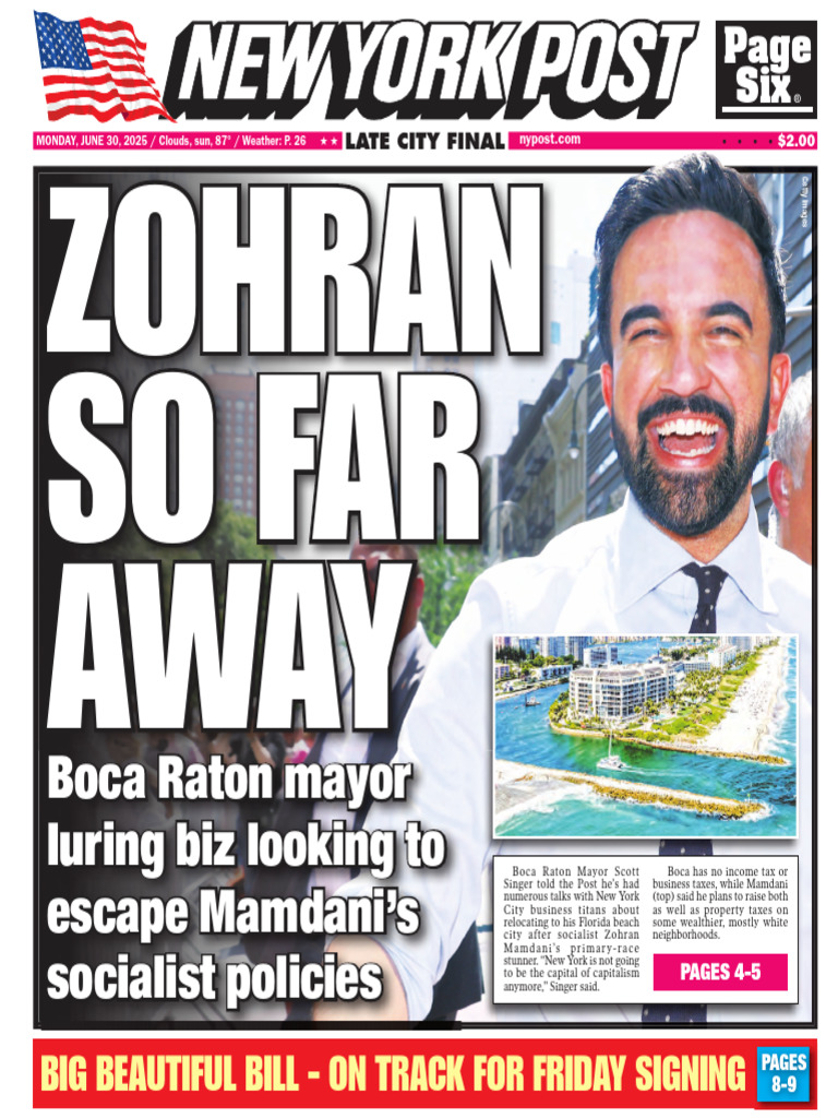 New York Post - June 30, 2025 | PDF | Cost Of Living