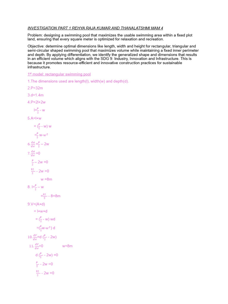 Investigation Part 1 Rehya Raja Kumar and Thanalatshmi Mam 4 | PDF | Length