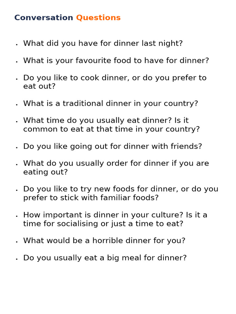 Speaking Questions For A1 Level | PDF