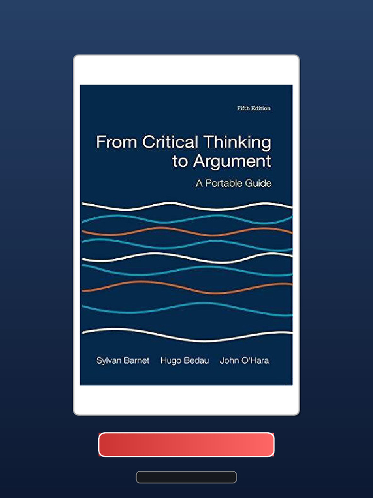 From Critical Thinking To Argument Full Download | PDF | Science | Textbook