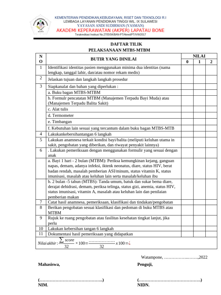 Pelaksanaan MTBS-MTBM | PDF