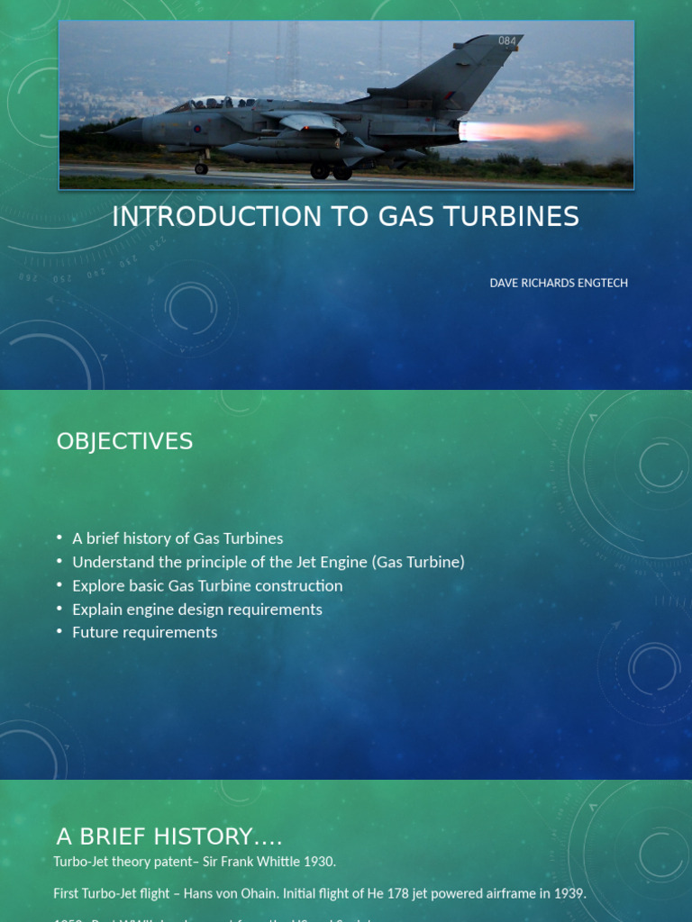 Gas Turbine Intro | PDF | Jet Engine | Gas Turbine