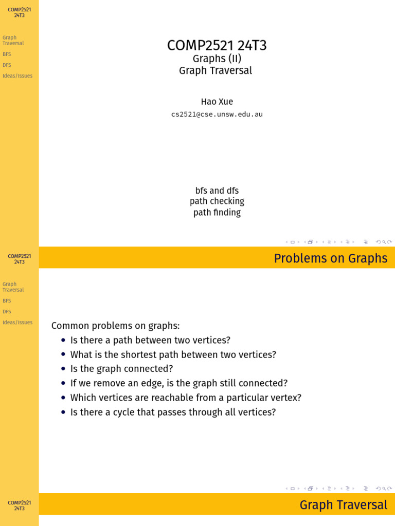 Week5Mon Graph Traversal | PDF | Algorithms | Algorithms And Data Structures