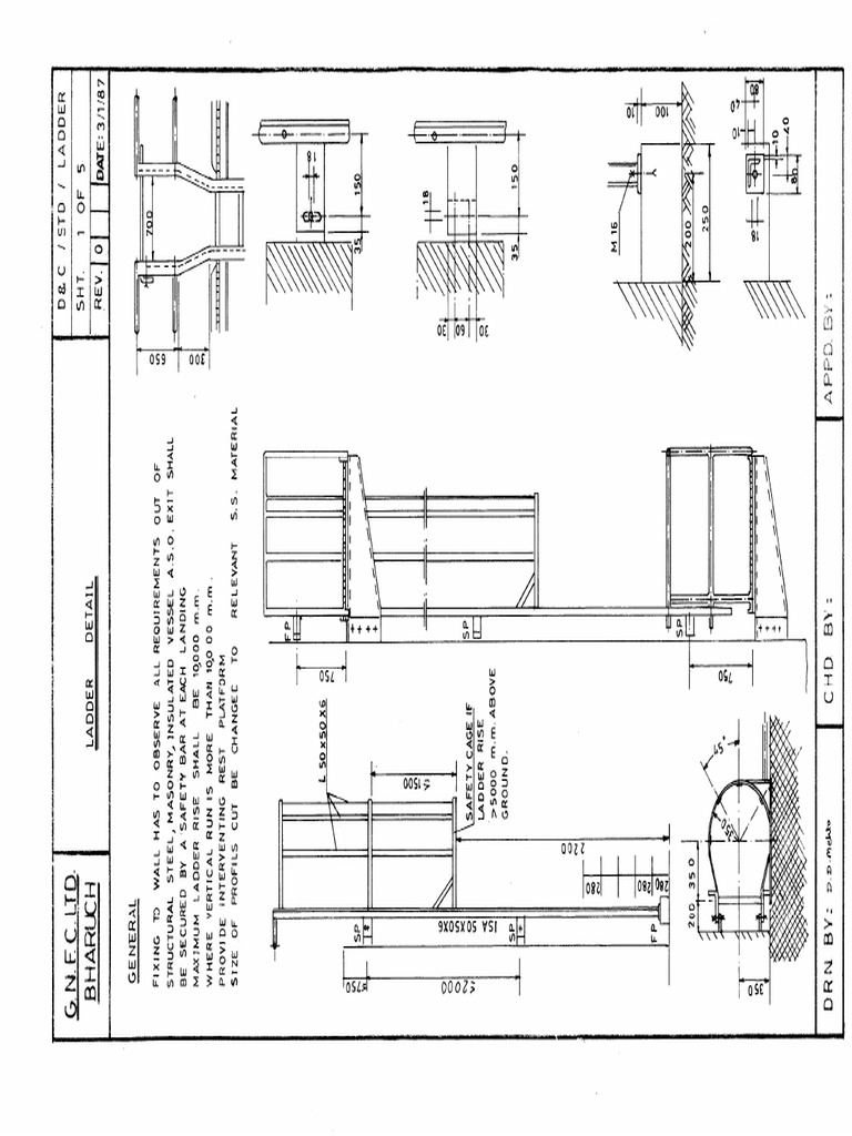 Ladder Standard Details | PDF