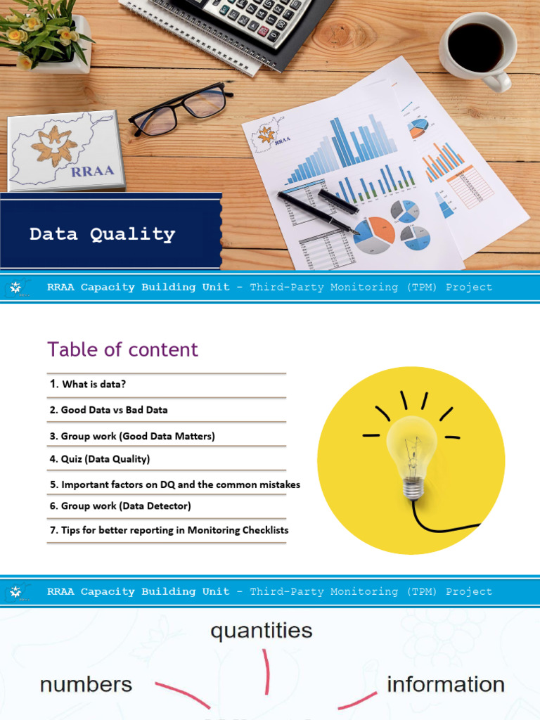 TPM Presentation Data Quality Analysis v7 1 | PDF
