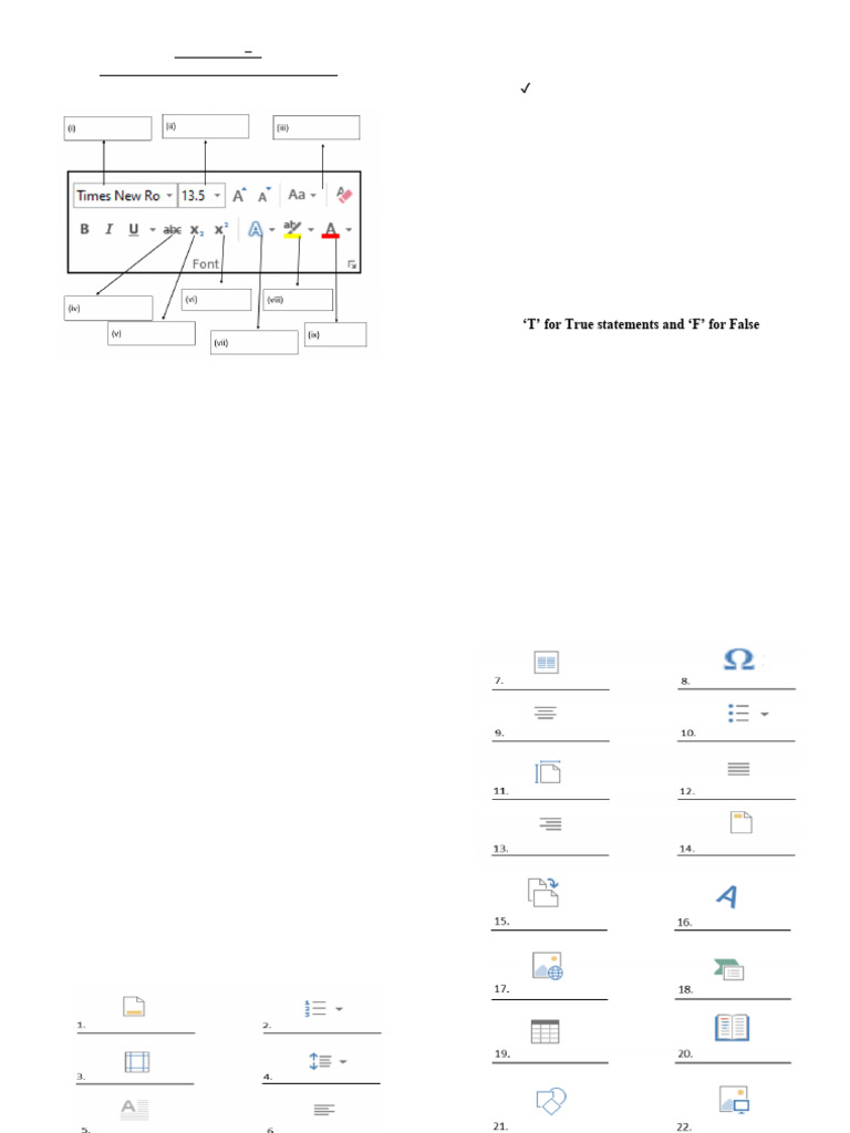G5 Chapter 2 - Exercise | PDF | Microsoft Word | Text