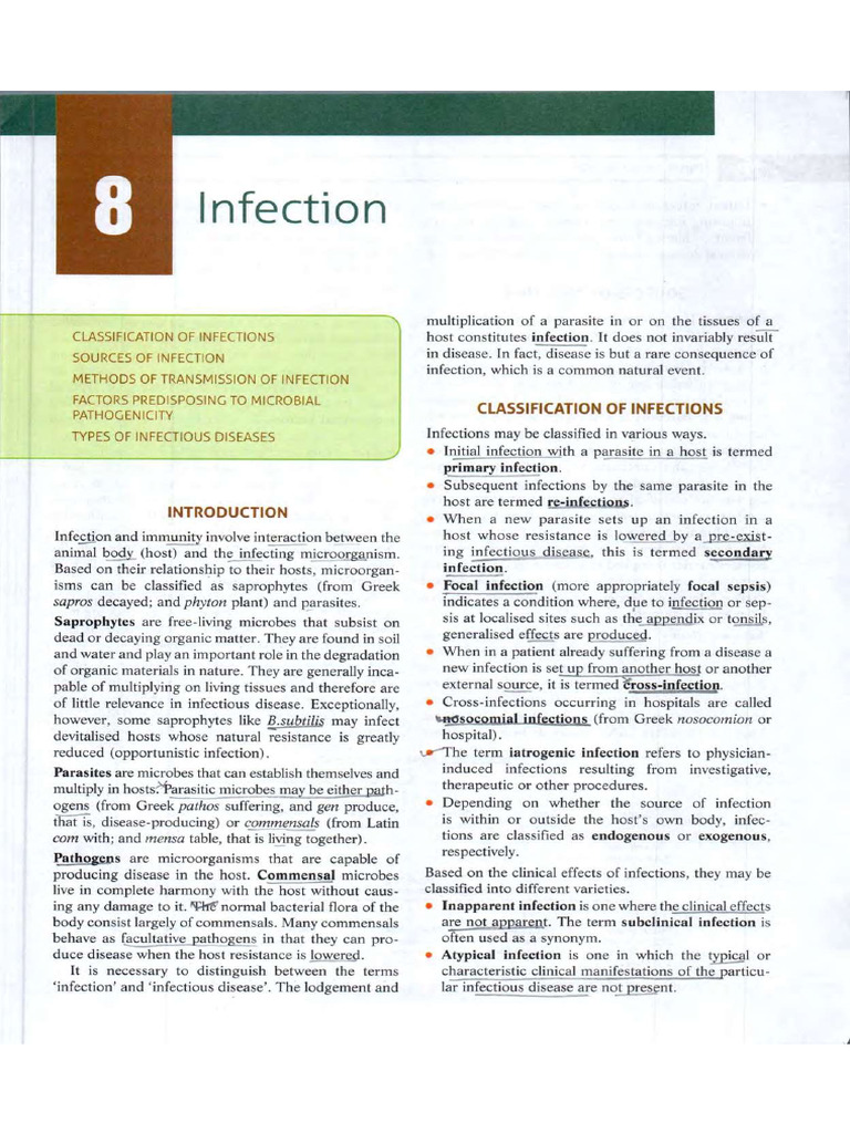 Types of Infections | PDF
