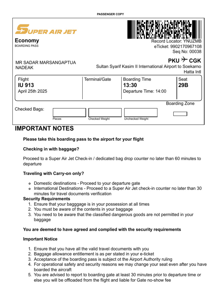 MR Sadar Marsangaptua Nadeak | PDF | Aviation
